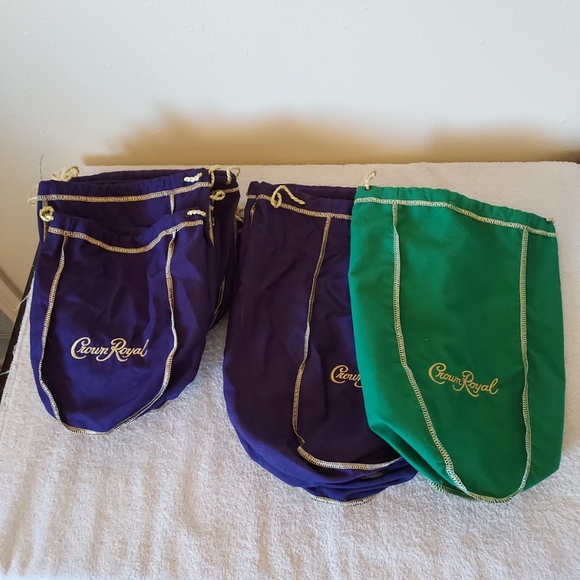 crown royal | Other | Lot Of 2 Crown Royal Bags Two Sizes New Mostly ...